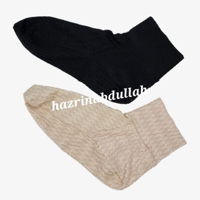 Stokin Jepun Zig Zag (Solat/Umrah/Ziarah/Aurat/Muslimah) | Shopee Singapore