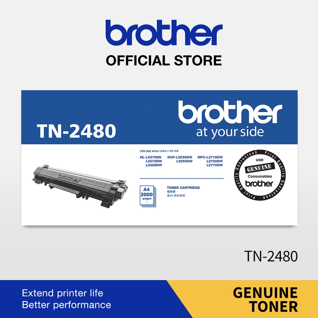 Brother TN-2480 Original Monochrome Toner Cartridge | Shopee Singapore