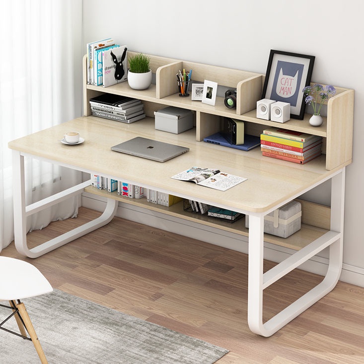 Desk Bookshelf Integrated Computer Office Table Girl Bedroom and ...