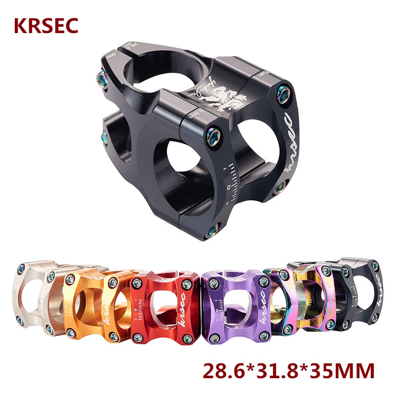 KRSEC Downhill Stem Mountain Bike CNC Ultra Light Hollow Short Stem28.6 ...