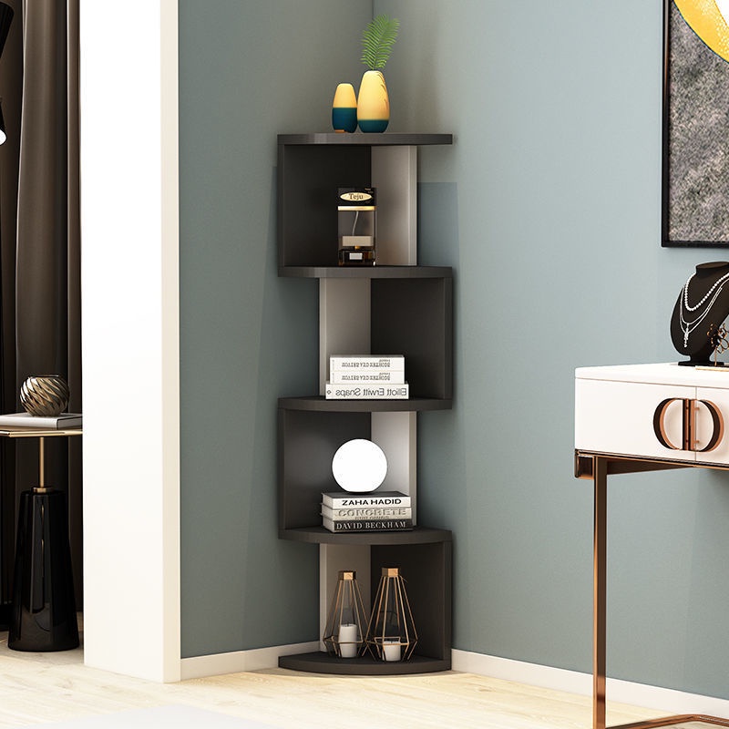 Floor Corner Cabinet Bookcase storage rack bookshelf corner cabinet ...