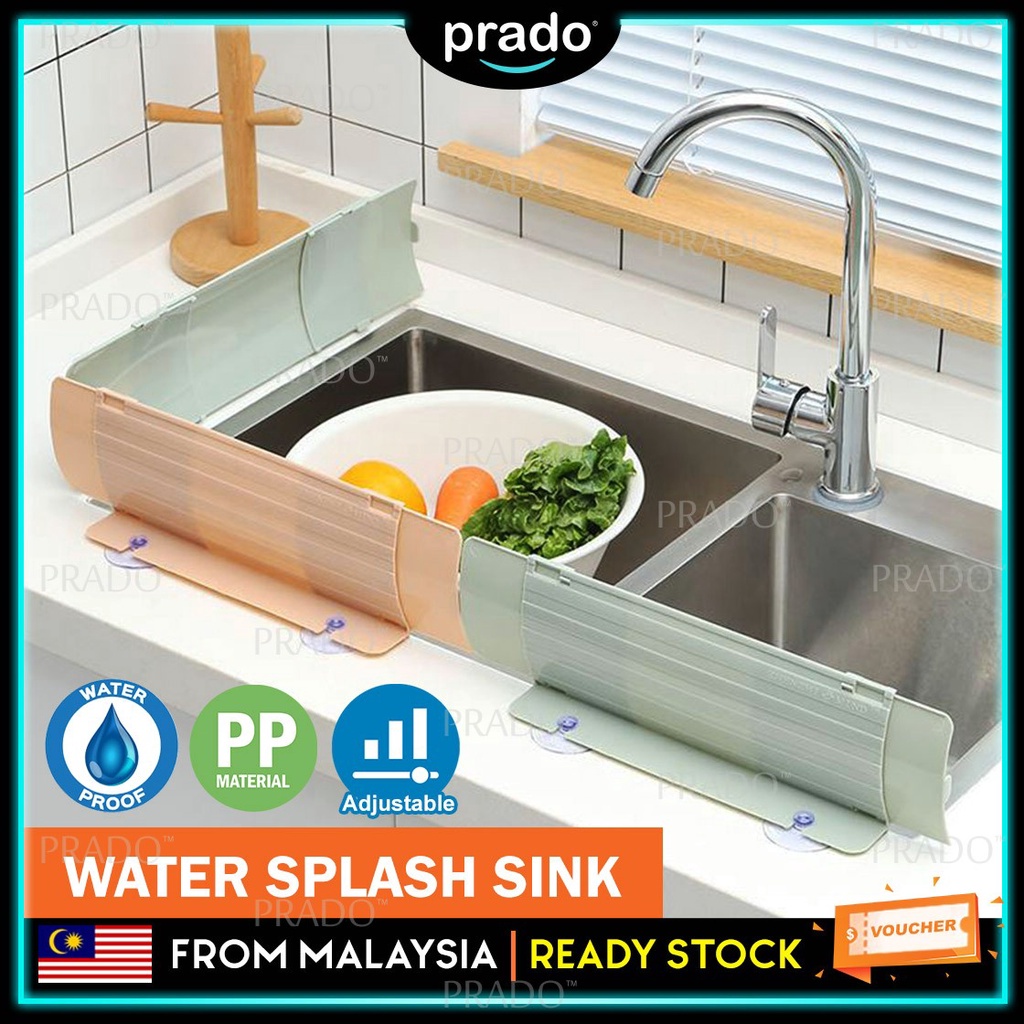PRADO Splash Guard Water Sink Flap Block Kitchen Water Barrier ...