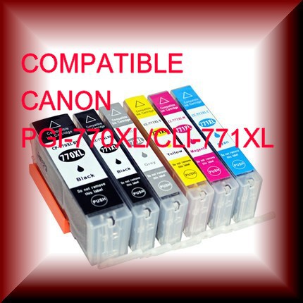 PGI 770 XL CLI 771 XL COMPATIBLE CANON 770 771 INK CARTRIDGES FOR PIXMA TS5070/TS8070/MG7770 ...