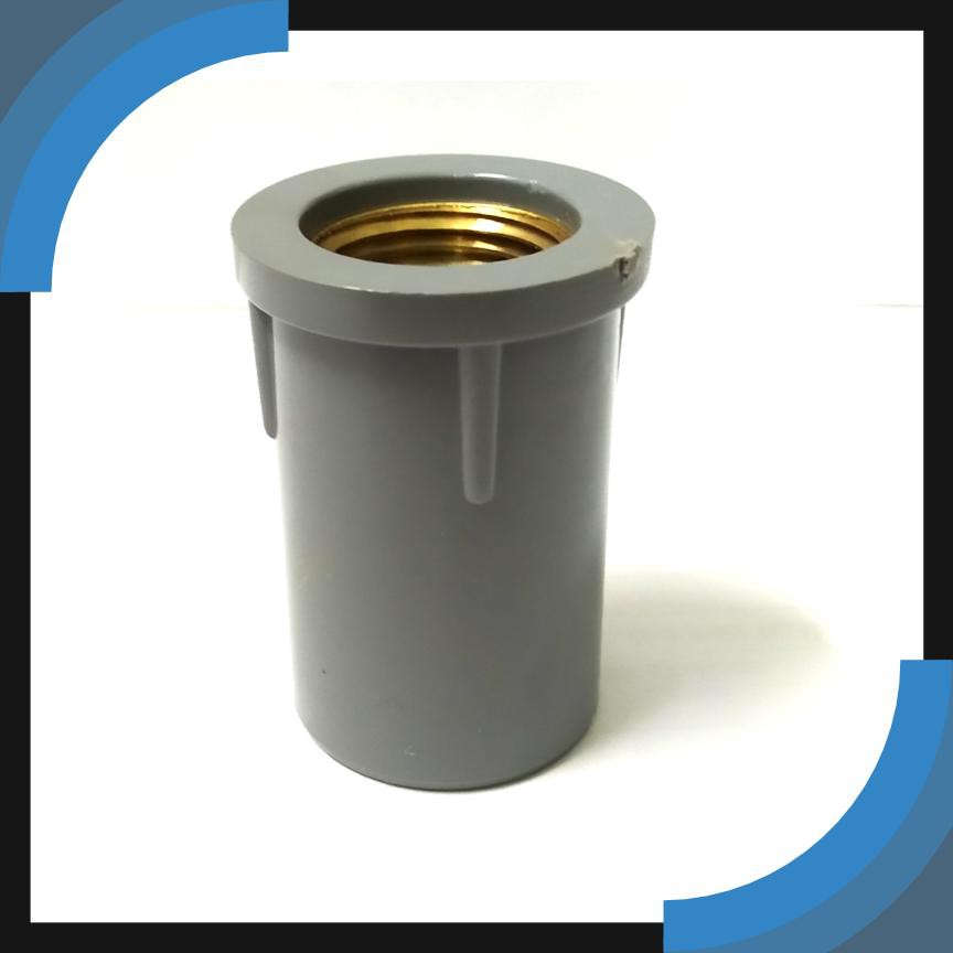 PT Socket Brass Threaded PVC Plumbing Fitting Plastic Piping uPVC Paip ...