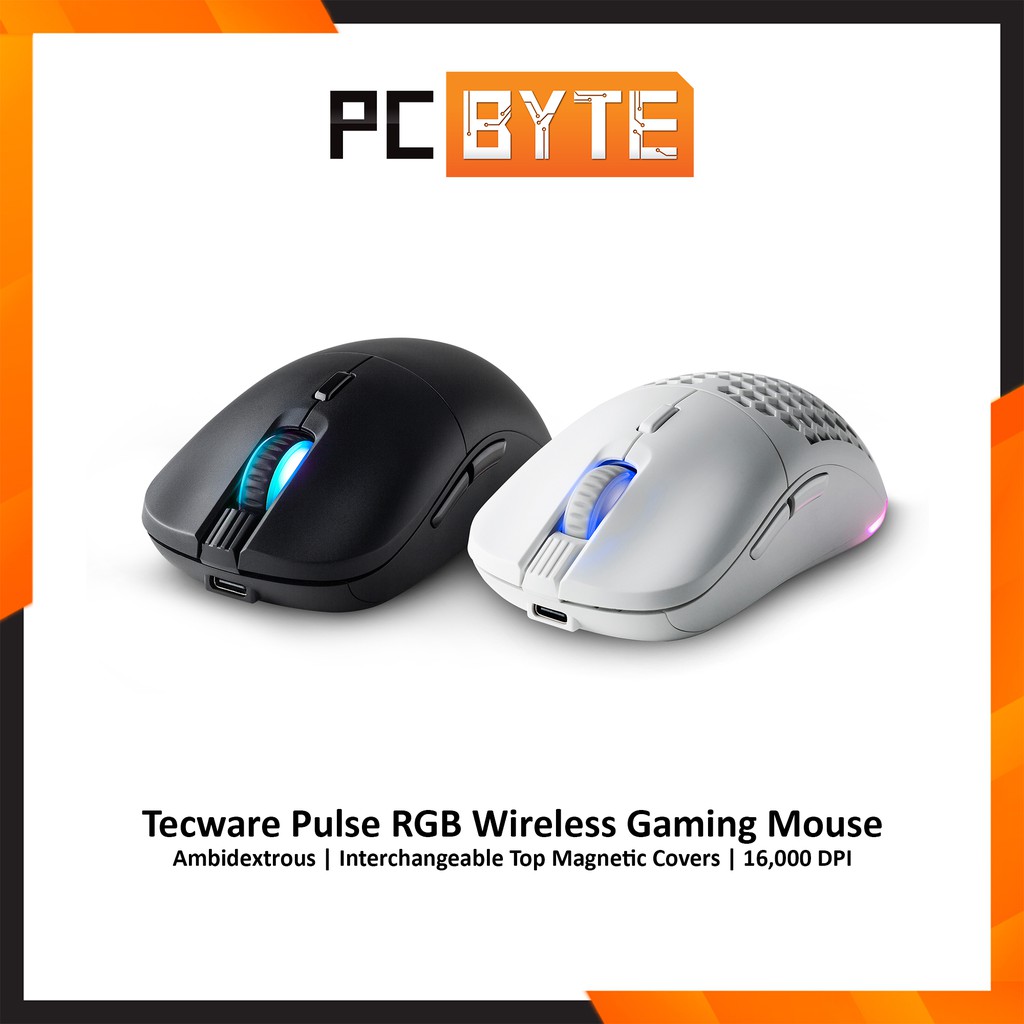 Tecware Pulse RGB Wireless Gaming Mouse - (Ambidextrous ...