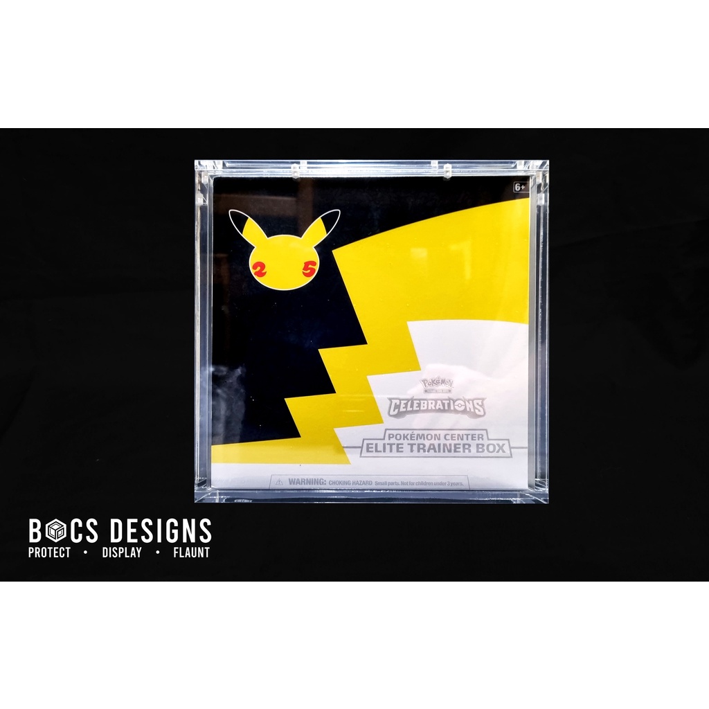 BOCS Pokemon Center Exclusive Elite Trainer Box Non UV Acrylic Display ...