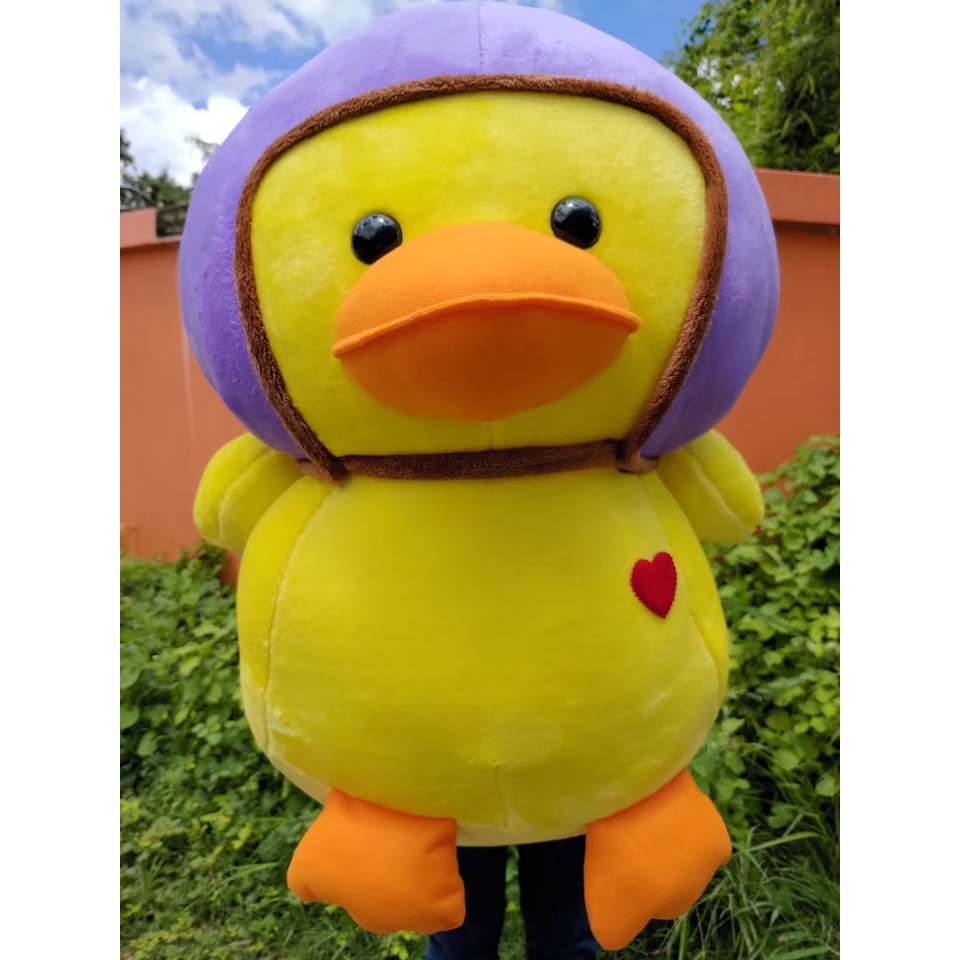 Duck Wearing A Purple Helmet The Same As In The Famous Series Good ...