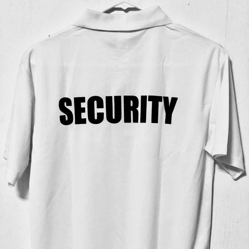 [SG LOCAL] White Security Polo T-Shirt / Security Polo Tee / Security ...