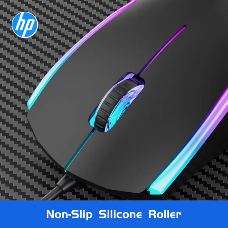 HP M160 Wired Gaming Mouse, 1000 DPI, High Performance Optical Tracking Gaming Mouse, with 7 ...