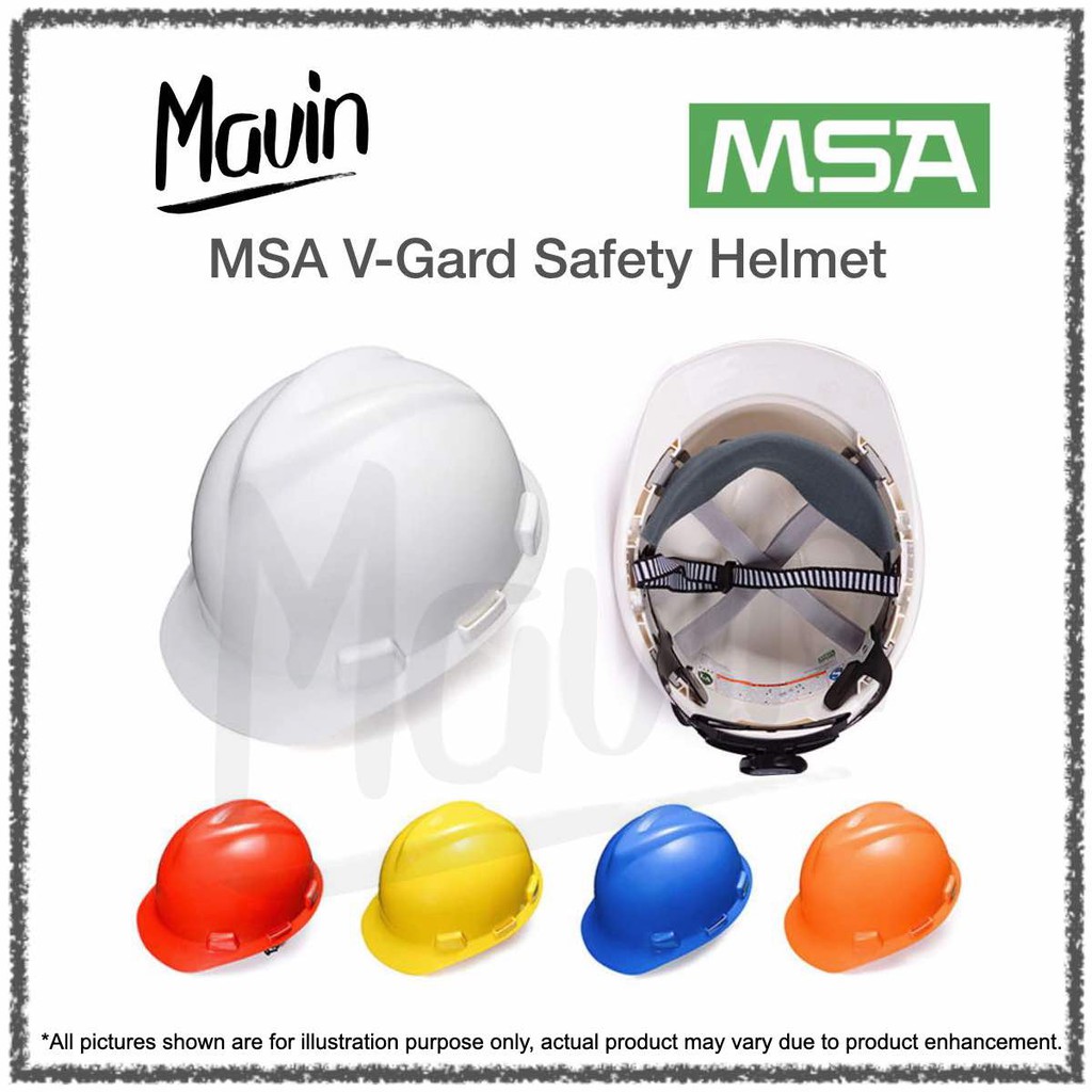 MSA USA V-Gard Safety Helmet | Shopee Singapore