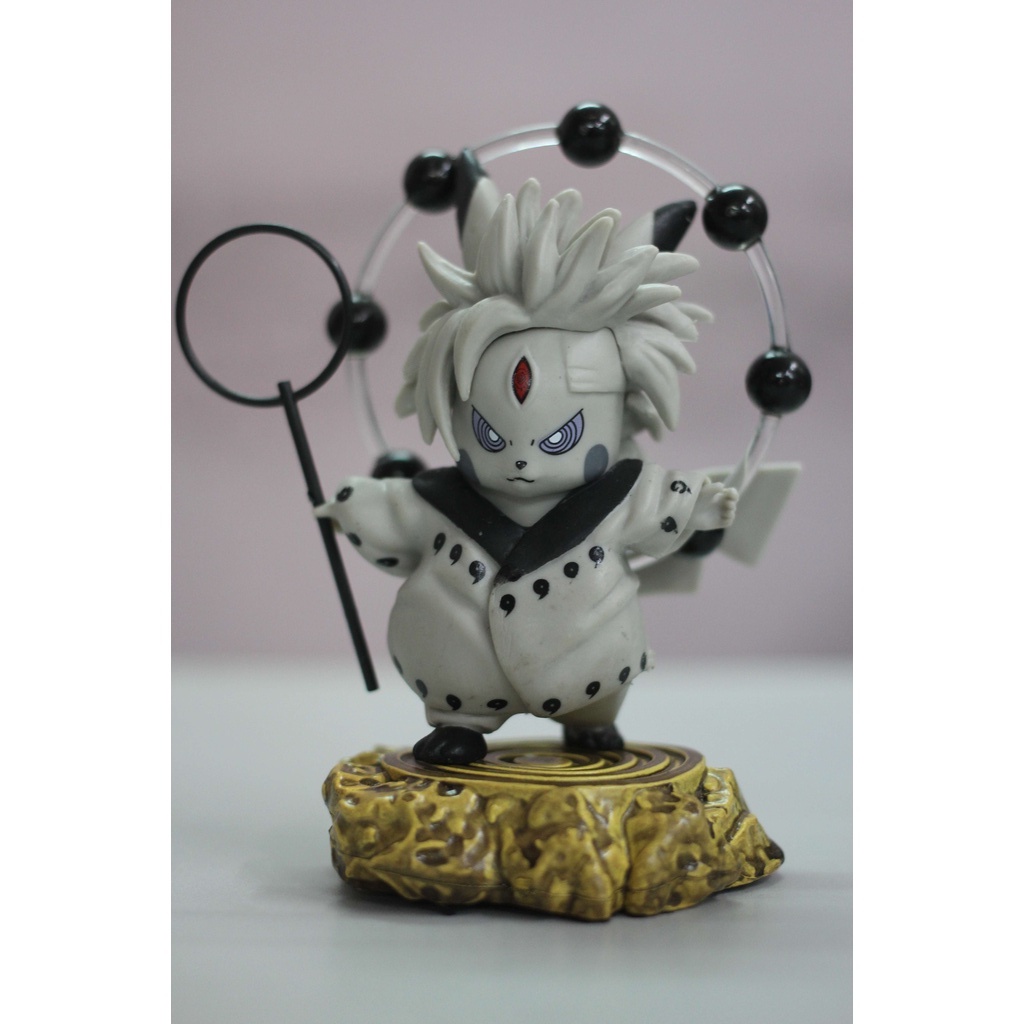 Pikachu chibi model combined with beautiful Naruto characters, diverse ...