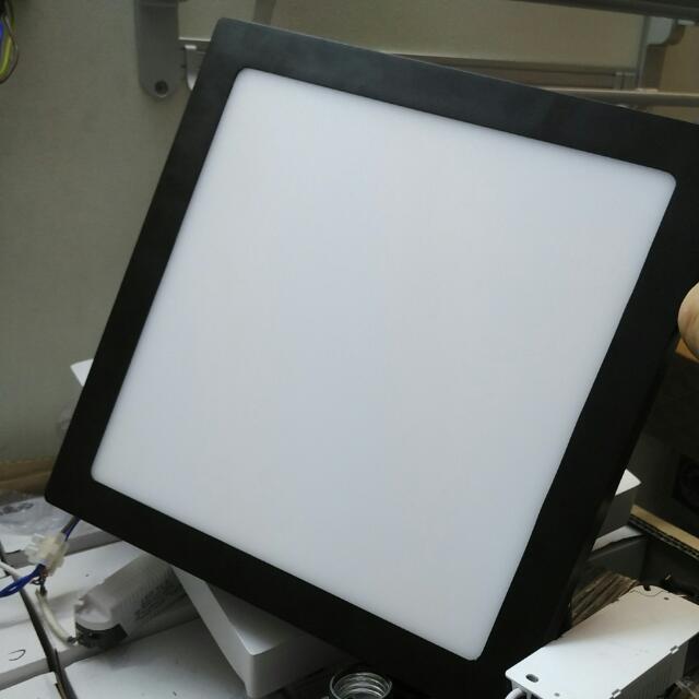 Rare Black Frame Surface Ceiling Downlight Light For Hdb BTO, Living ...