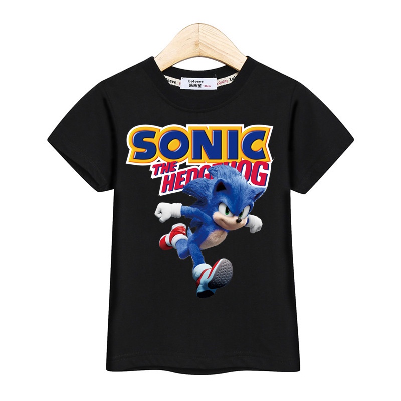 Summer Short Sleeve Shirt For Kid Sonic The Hedgehog Tshirt Boys Girls ...