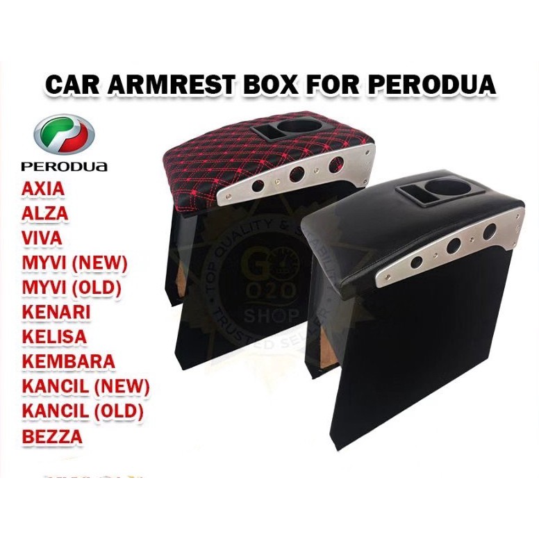 Car Armrest Console Box For Perodua Axia / Alza / Viva / Myvi / Kenari ...