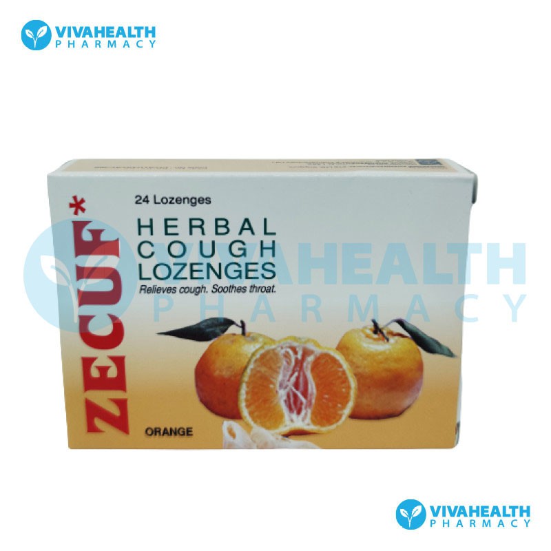 Zecuf Orange Herbal cough lozenges 24s | Shopee Singapore