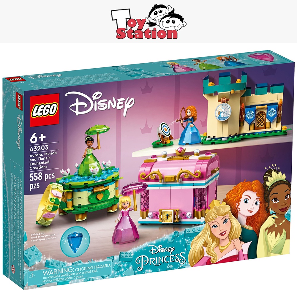 LEGO Disney Princess 43203 Aurora, Merida and Tiana's Enchanted ...