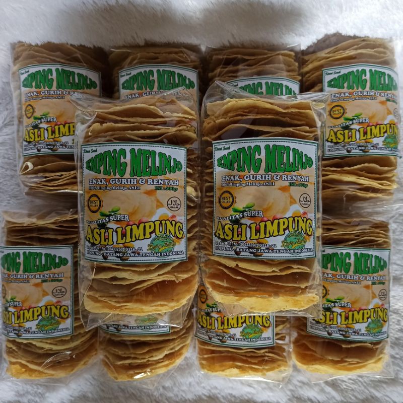 Emping Chips MLINJO Raw JUMBO ORIGINAL 500GR ORIGINAL Production Of ...