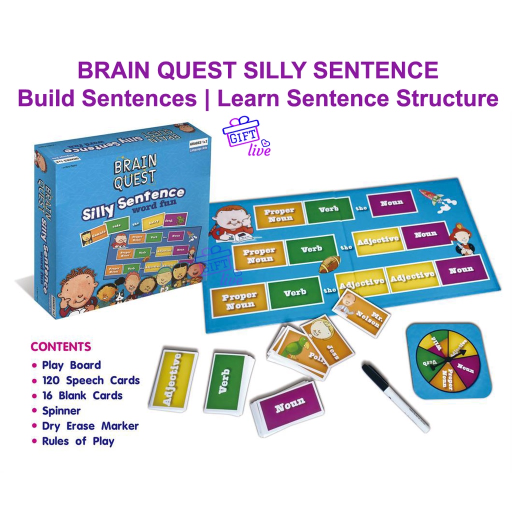 Brain Quest Silly Sentence Game English Educational Christmas Xmas ...