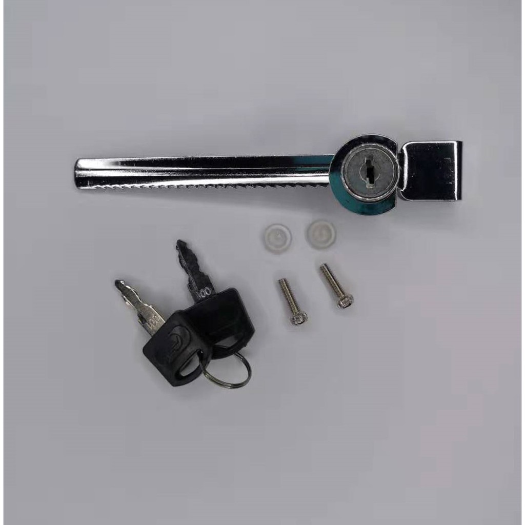 Glass door lock display counter sliding door double sliding door lock ...