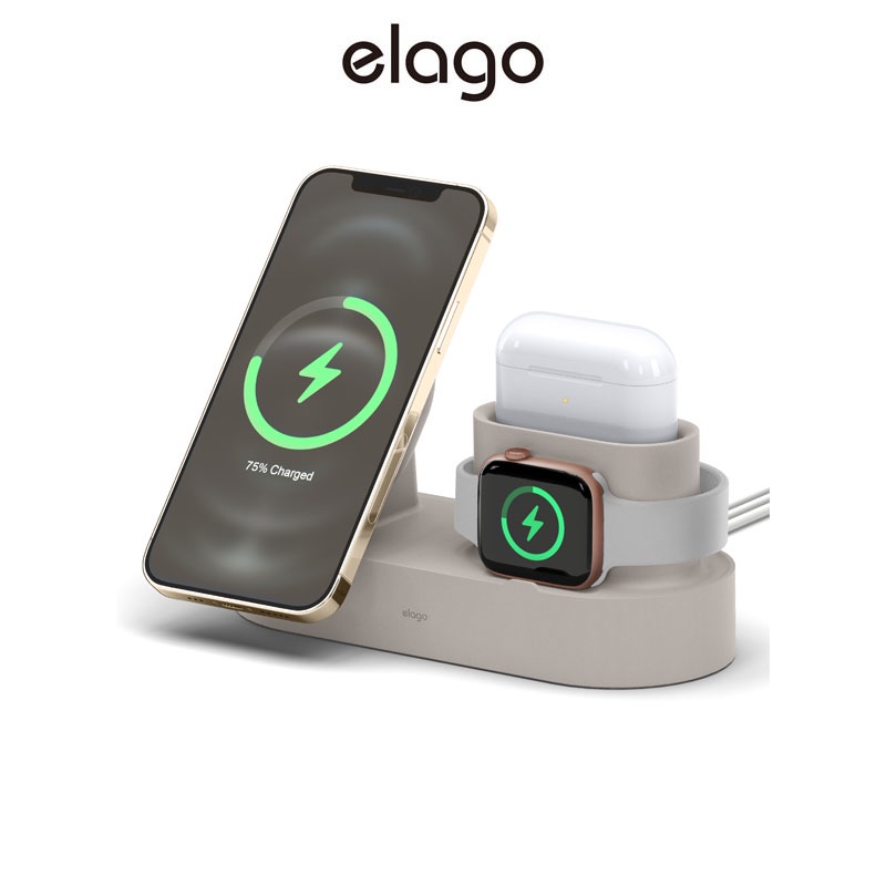 elago Trio 2 Charging Station Compatible for Magnetic Charger | Shopee ...