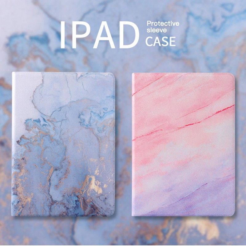Marble case for iPad 10th 7th 8th gen 2020 2/3/4 / 5/6 Air Air 2 Mini 1 ...