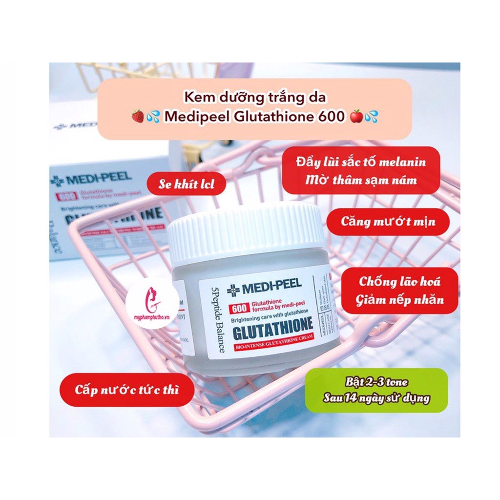 Medi PEEL GLUTATHIONE 600 WHITE CREAM 50g | Shopee Singapore