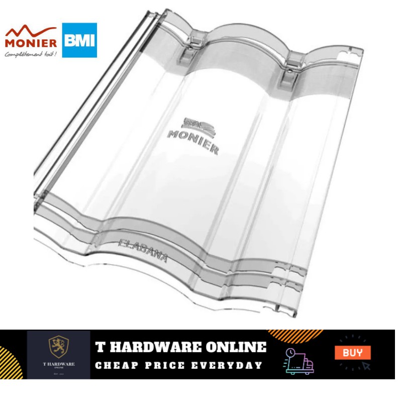 MONIER Elabana Toplight Roofing Tiles Transparent Roof Tiles Clear Roof ...