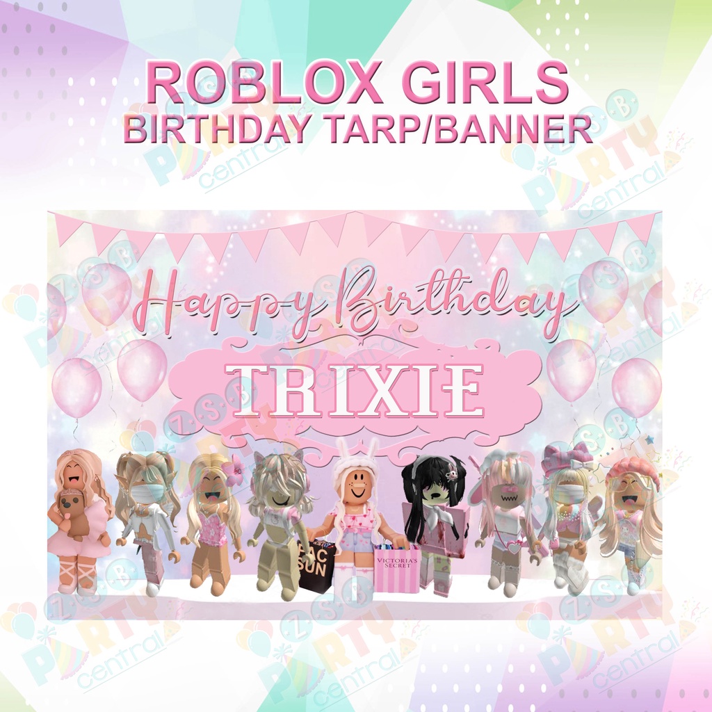ROBLOX GIRLS PASTEL TARPAULIN / BACKDROP | Shopee Singapore