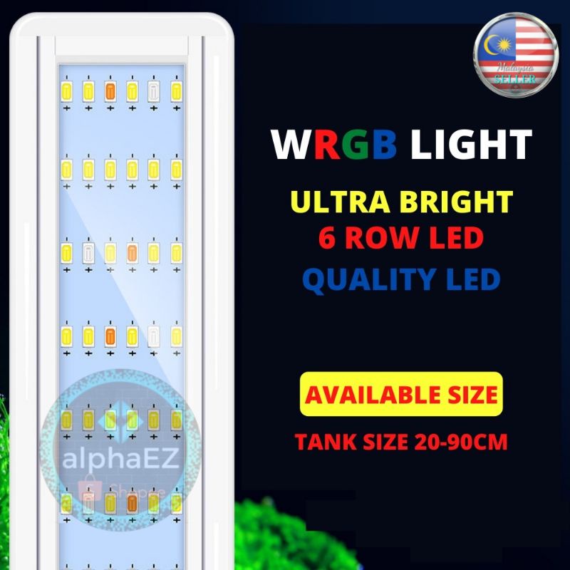 Aquarium LED Light 6 Row Super Bright WRGB XGD ( Same with Kandila ...