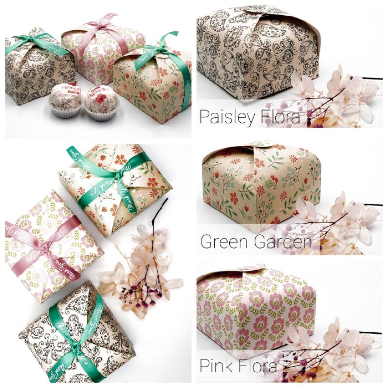 New Kraft Paper Gift Box for Celebrations, Weddings and Favors! Set of ...