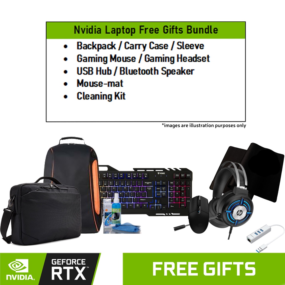 FREE GIFTS WITH PURCHASE OF NVIDEA GAMING LAPTOP - Nvidia Gaming Bundle ...