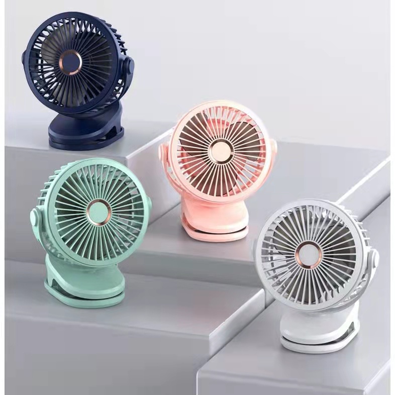 [SG Stock]Rechargeable Portable Rotate Desk Clip Fan Baby Stroller ...