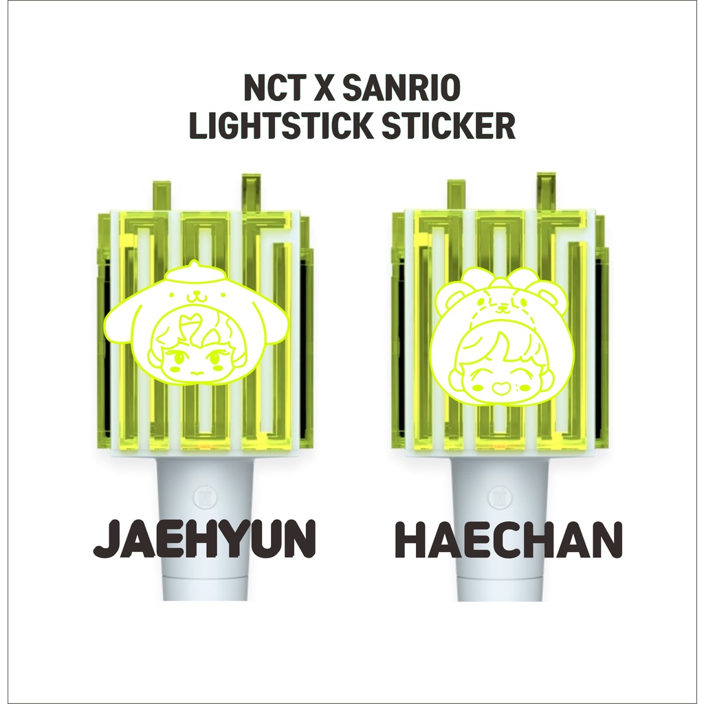 NCT X SANRIO Ver.2 LIGHTSTICK REFLECTIVE STICKER (Nevabong REFLECTIVE ...