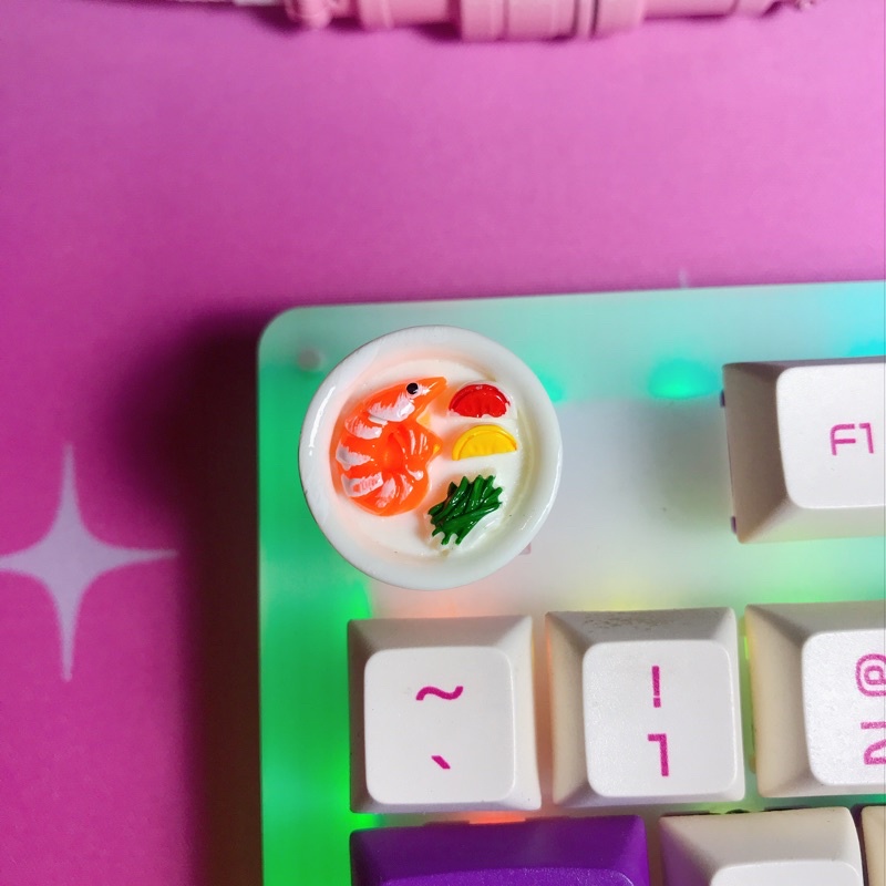 Odd Keycaps of salty food, bowl of instant noodles and eggs Xuyen Led ...