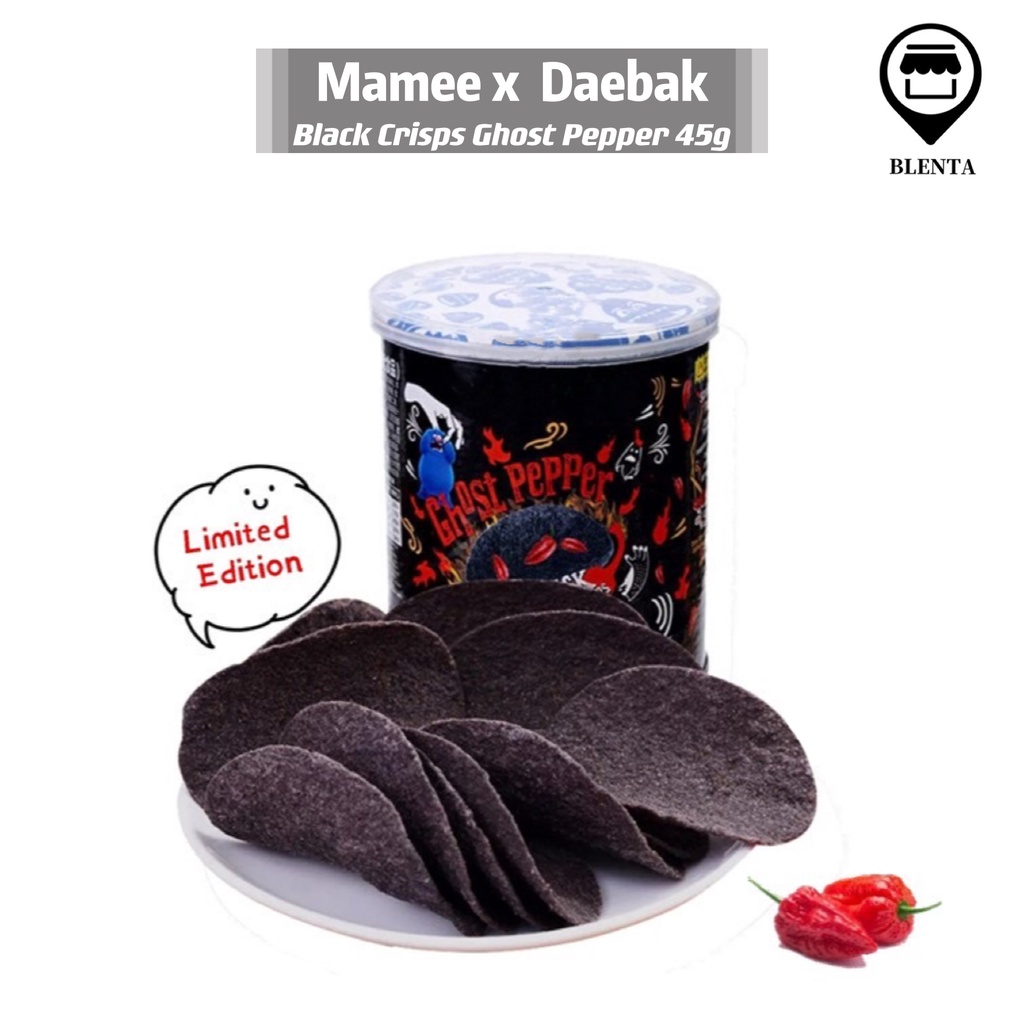 [Bundle of 2]Limited Edition Mamee x Daebak Black crisps Ghost pepper ...