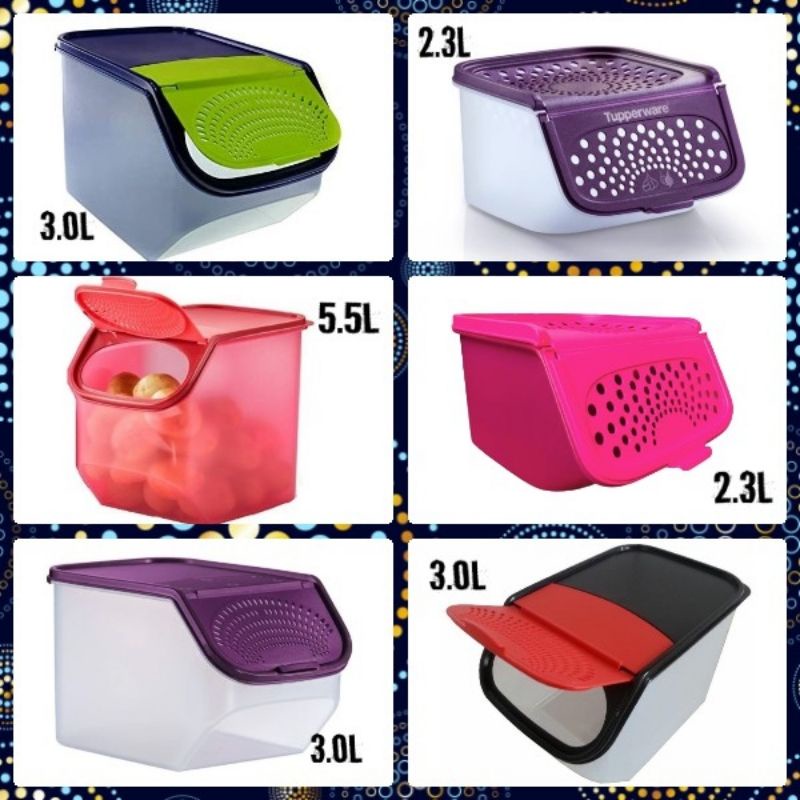Tupperware Garlic N All Keeper 5.5L | 3l | 2.3l (1) | Potato Onion ...