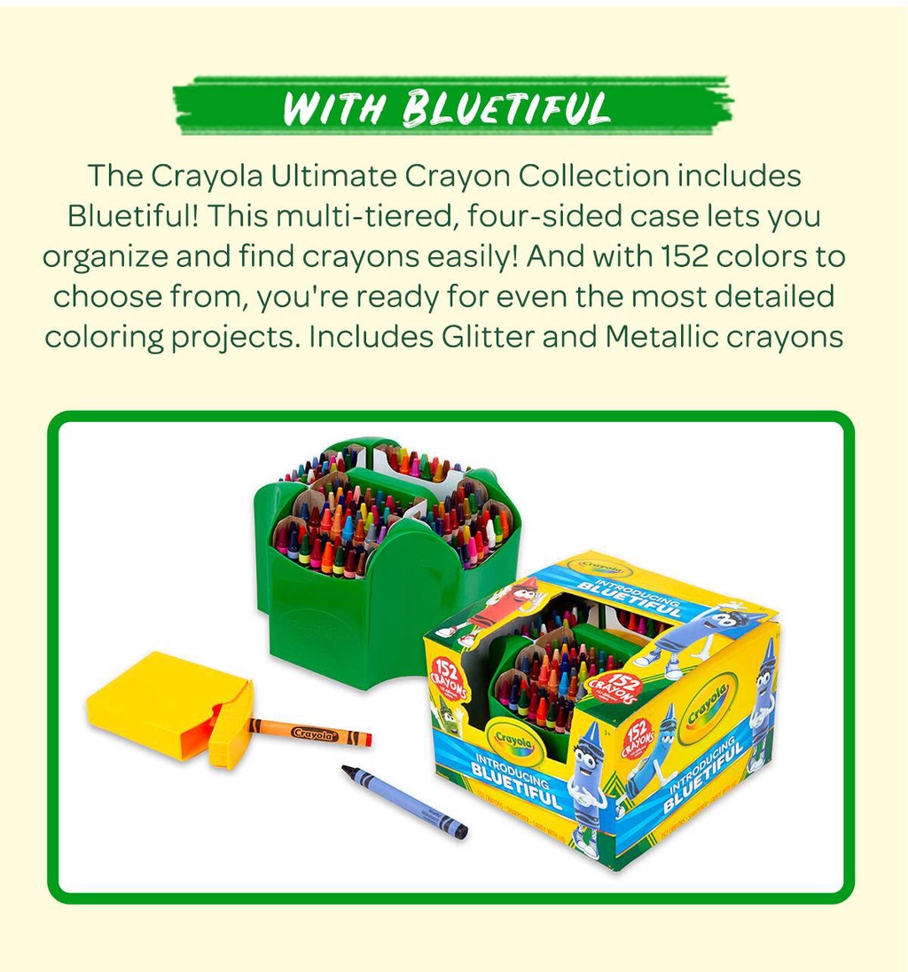 Crayola Ultimate Crayon Collection with Bluetiful 152 count Age 3 ...