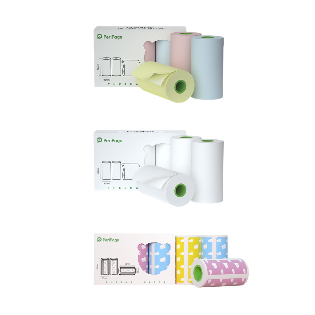 Peripage A6 A8 C6 58mm Label Printer Thermal Paper Label Sticker paper ...