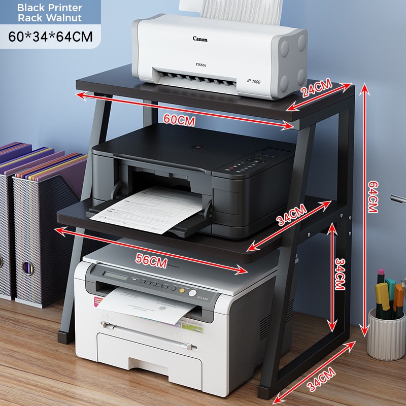 Ultimate Supply Printer Rack, Iron Rack With Double Layer Storage ...