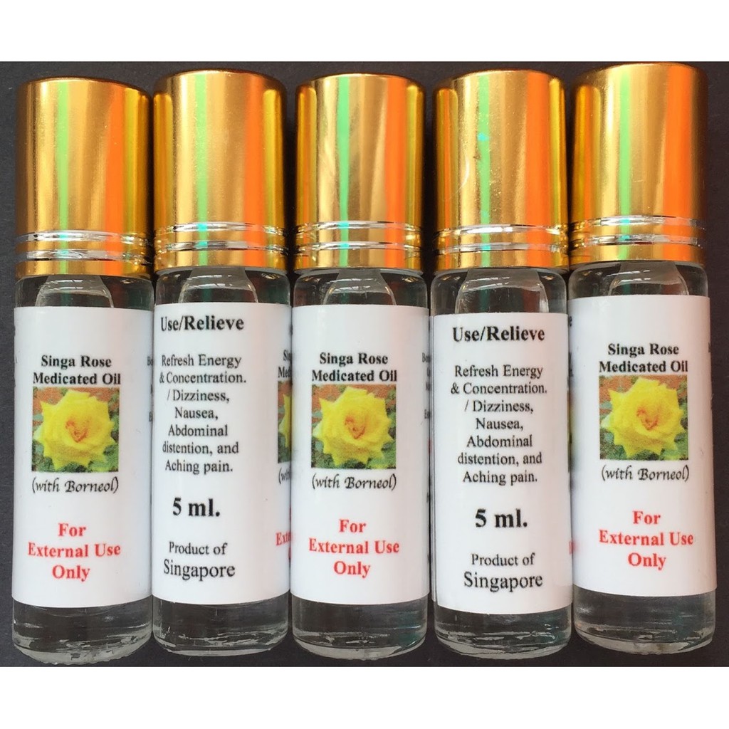 Singa Rose™ Medicated Oil (Original / Lavender / Lemon Grass / Rose ...