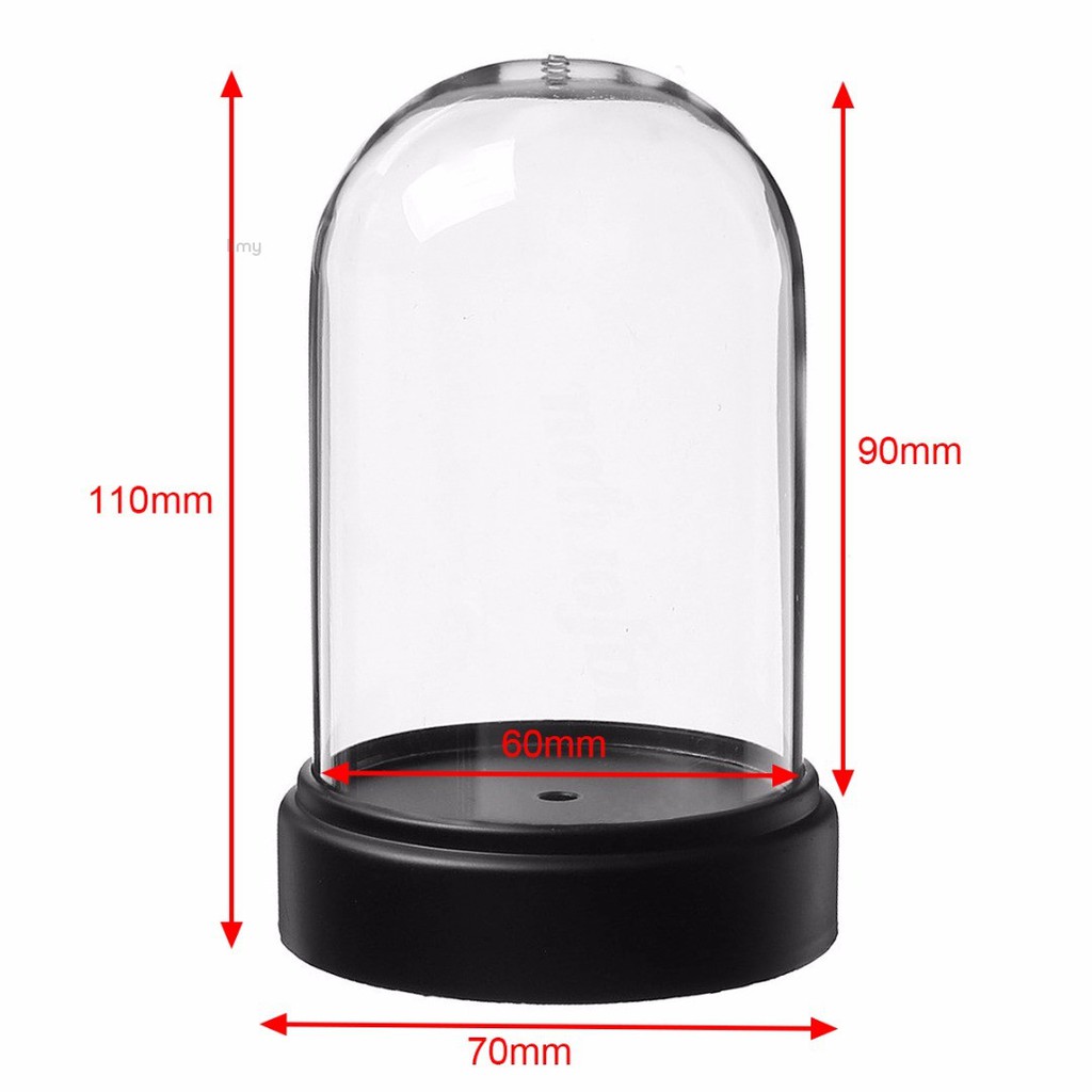 limy New Transparent Acrylic Display Box Case Stand Dustproof Tray ...