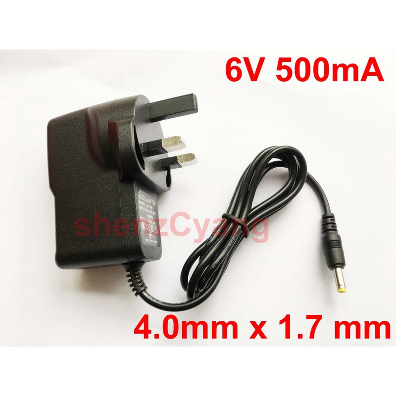 1PCS high quality AC-DC power supply 6V 500mA 0.5A UK plug Adapter for ...