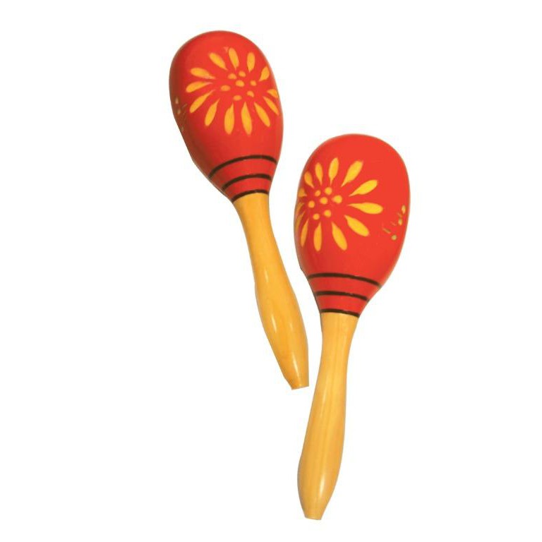Wooden Maracas Hand Painted | Shopee Singapore