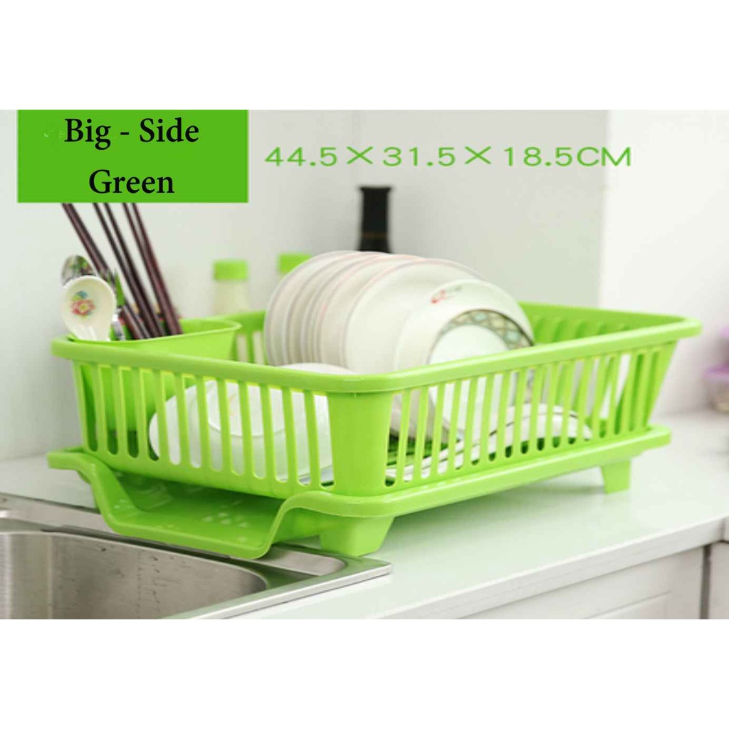 🔥SG Seller🔥Dish Rack Organiser with Front / Side Drainer | Shopee Singapore