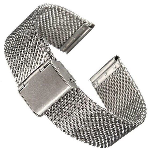 (FREE Batch AND STRAP REPLACEMENT TOOLS) Stainless steel mesh watch ...