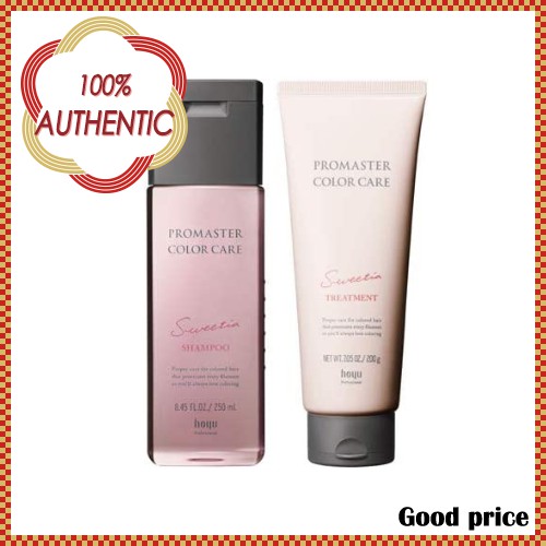 [In stock] HOYU PROFESSIONAL PROMASTER COLOR CARE Sweetia Shampoo 250ml / Treatment 200g ...