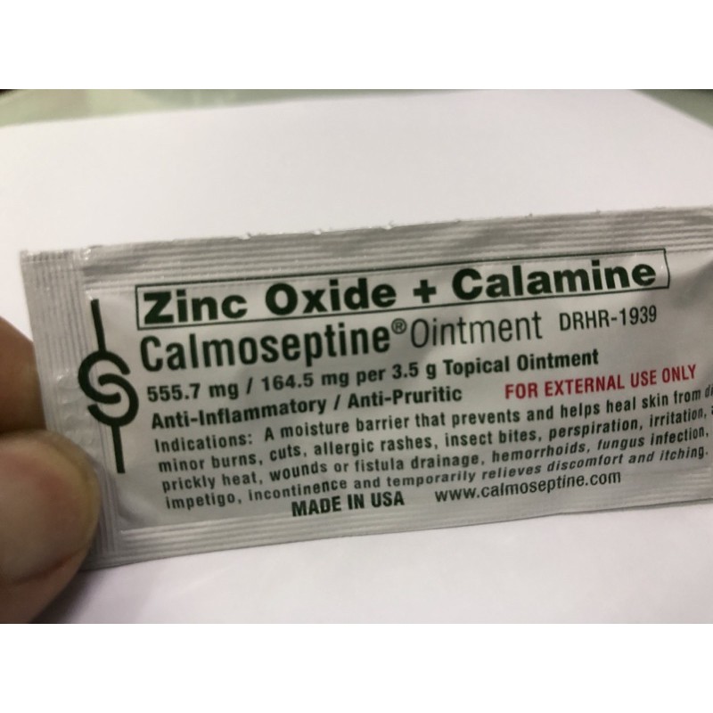 Calmoseptine Ointment 3.5g Oct 2026 exp Zinc Oxide Calamine per piece ...
