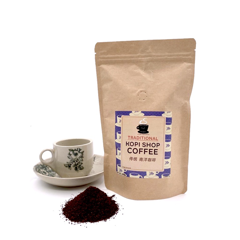 [CS] Premium Traditional Kopi Shop Roasted Ground Coffee Powder 250g ...