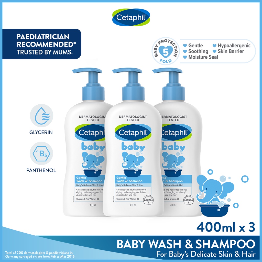 [Bundle of 3] Cetaphil Baby Daily Lotion With Shea Butter 400ML ...