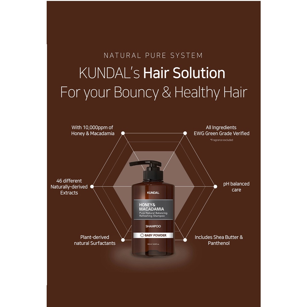 [KUNDAL][Bundle of 2] Premium Perfume Hair Care SET 1+1 Shampoo ...